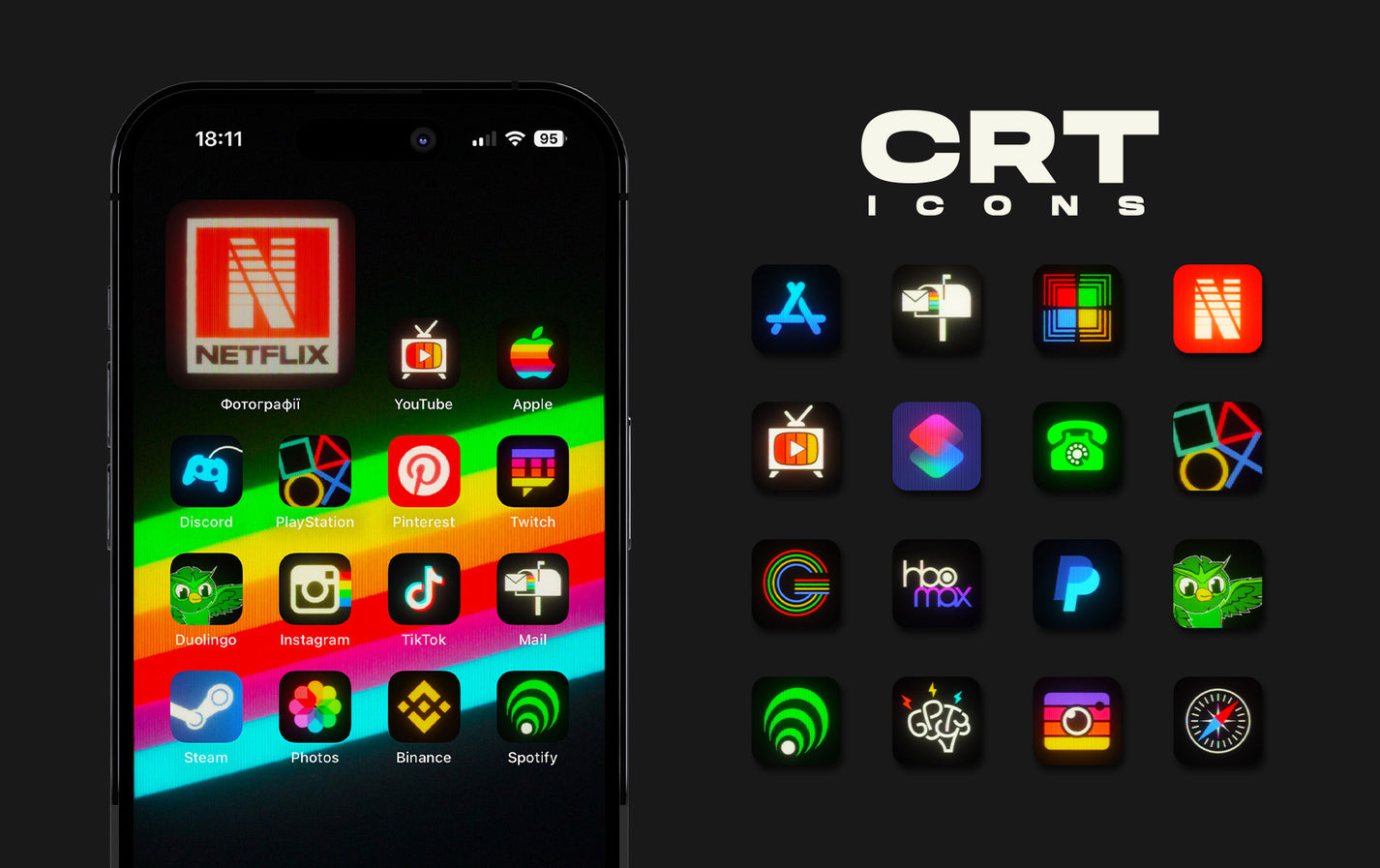CRT Iconpack – KXD Graphics